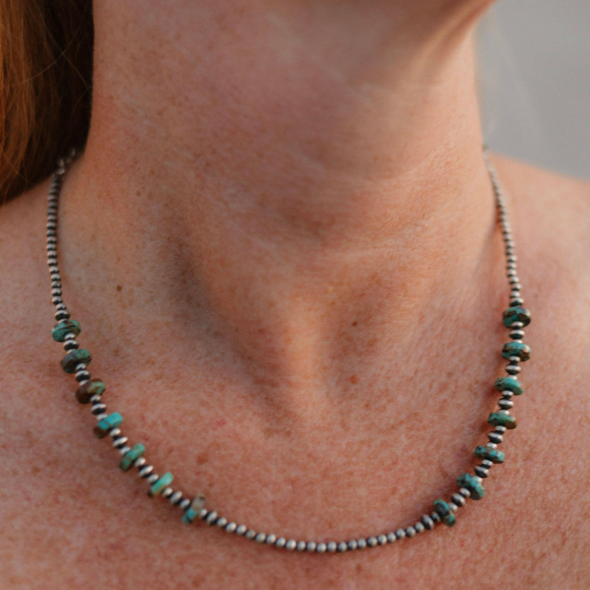 Handmade Sterling Silver Turquoise Slab Necklace – Krush Kandy