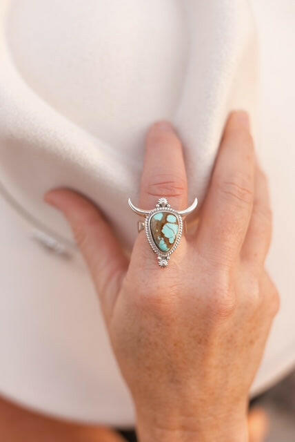Copper Canyon Ring with Onyx and Turquoise Jewelry – Krush Kandy