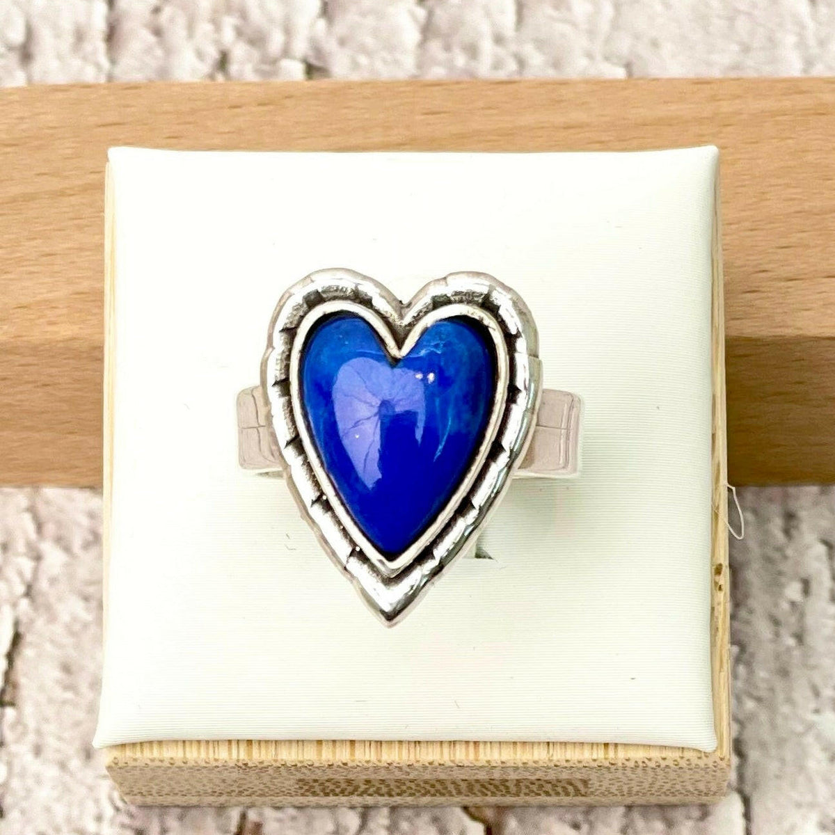 Sterling Silver Heart Slab Ring | Made to Order – Krush Kandy