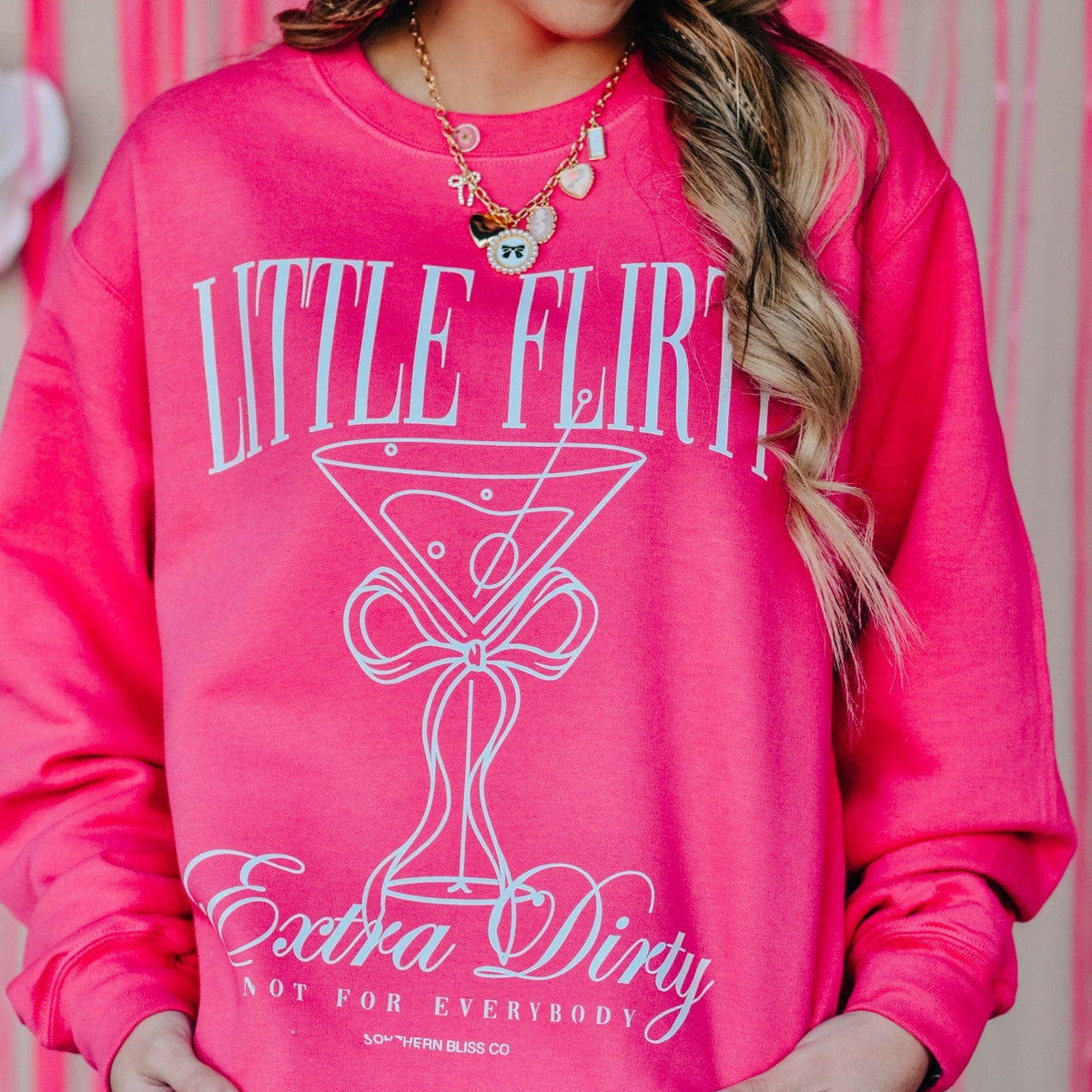 Flirty Pink Sweatshirt - Little Extra Dirty Style