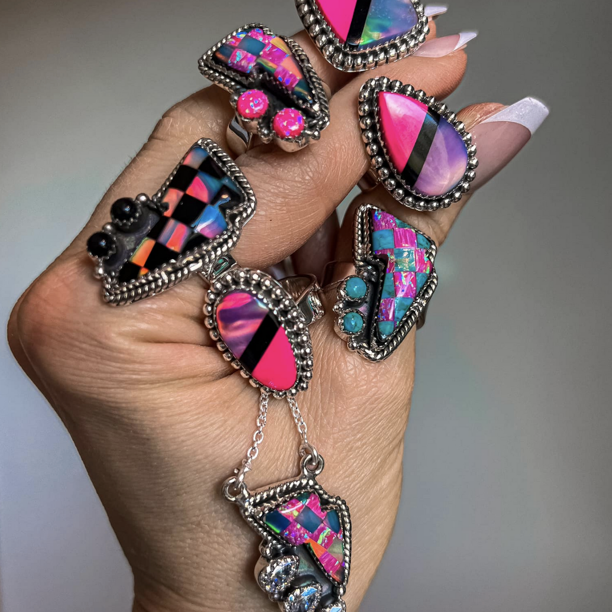 Rings Made to Order: Multi Pink Kandy Sterling Silver – Krush Kandy