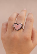 Turquoise Single Stone Heart Ring Made to Order – Krush Kandy